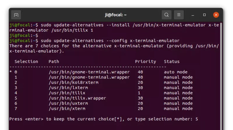 The following tutorial describes a very quick change of the terminal ...